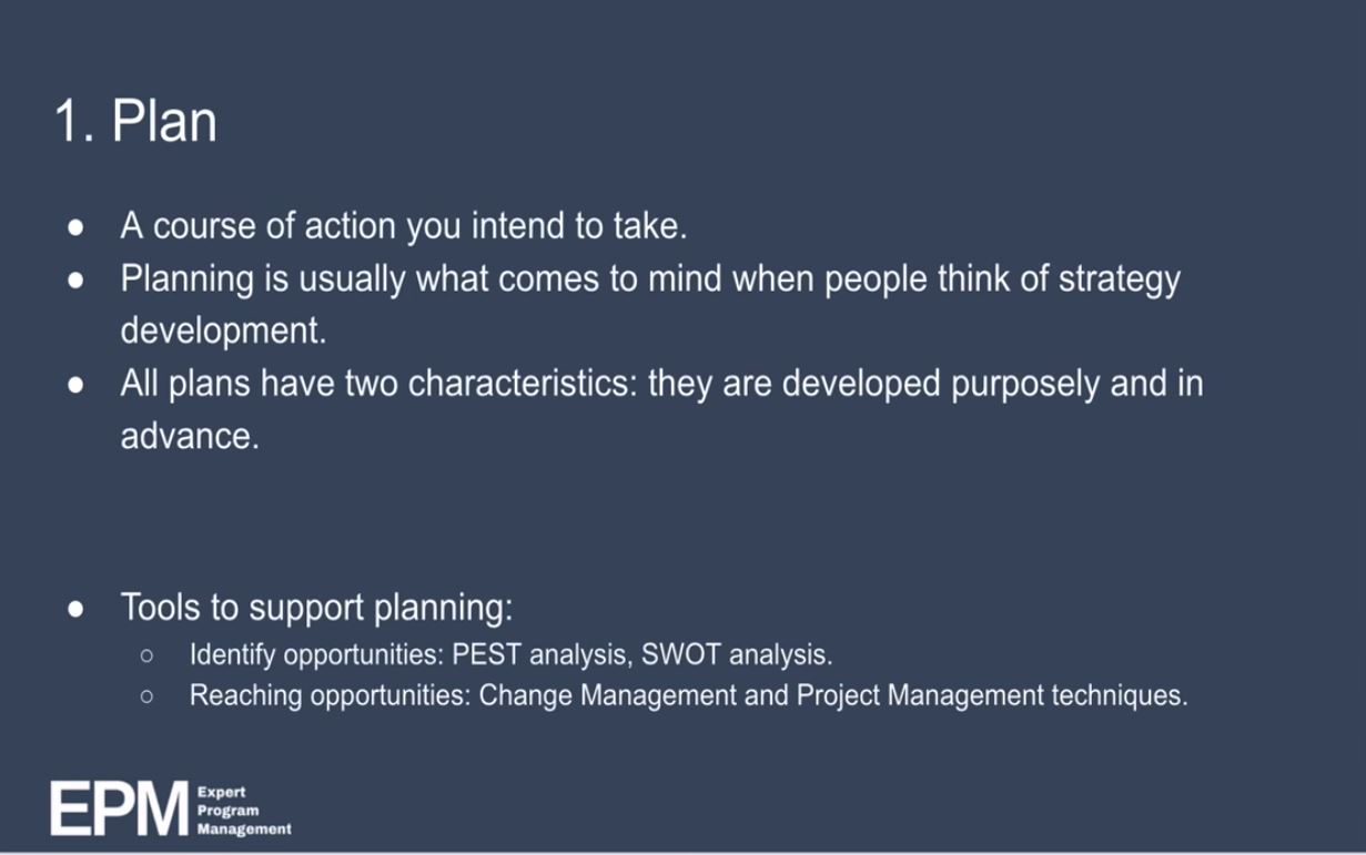 5 Ps of Strategy - Mintzberg | Winning